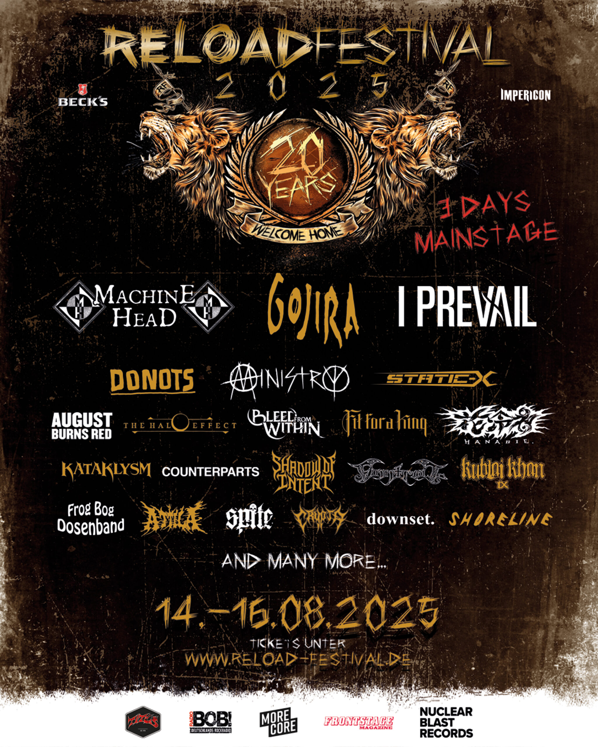 Reload Festival 2025: JubilÄum Mit Ersten Headlinern Und Drei Tagen ...
