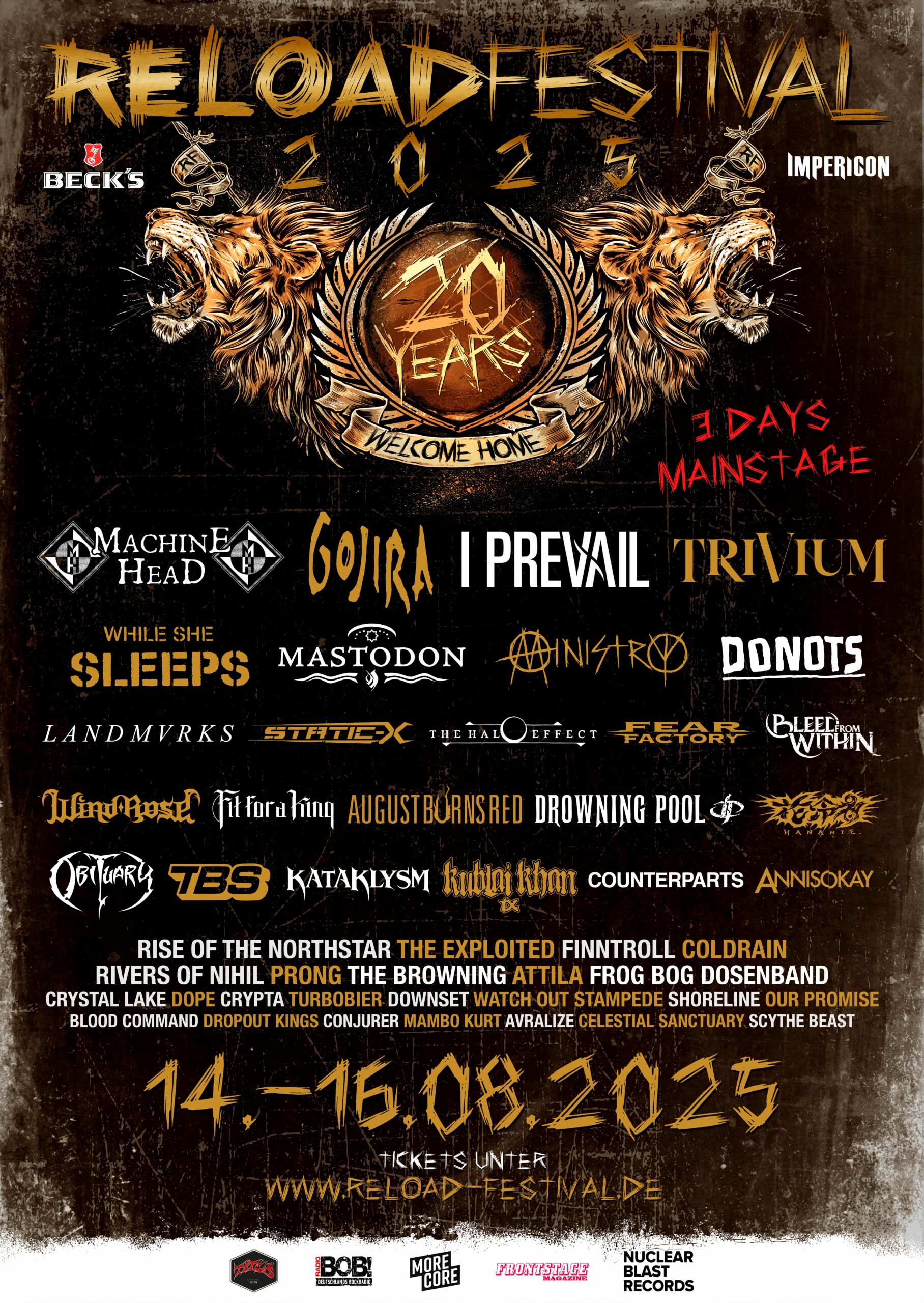 RELOAD FESTIVAL 2025: THE ANNIVERSARY LINE-UP IS SET! – Reload Festival ...